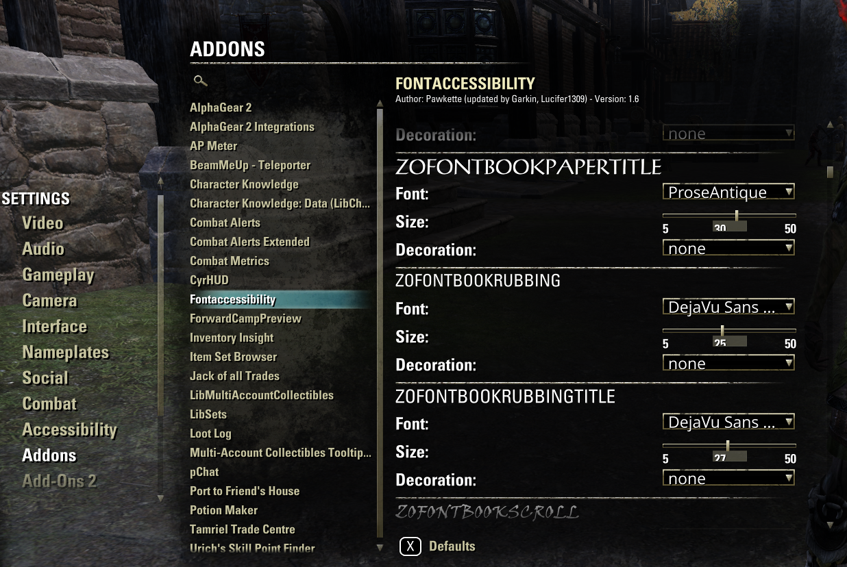 Graphic UI Mods : Elder Scrolls Online AddOns