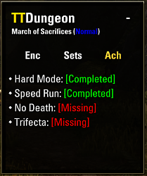 TTDungeon (ToolTip for Dungeons) : Raid Mods : Elder Scrolls Online AddOns