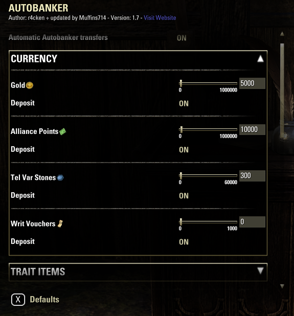 Autobanker (Automatic Bank Deposit) : Bags, Bank, Inventory : Elder ...