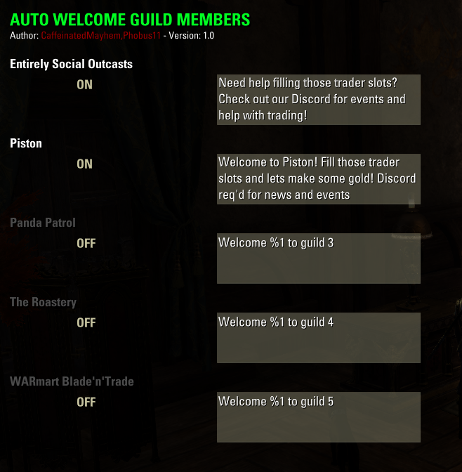 Group, Guild & Friends : Elder Scrolls Online AddOns