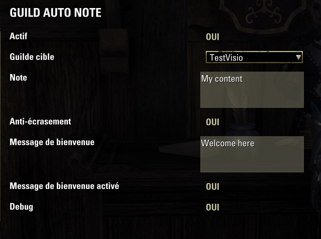 Guild Auto Note : Group, Guild & Friends : Elder Scrolls Online AddOns