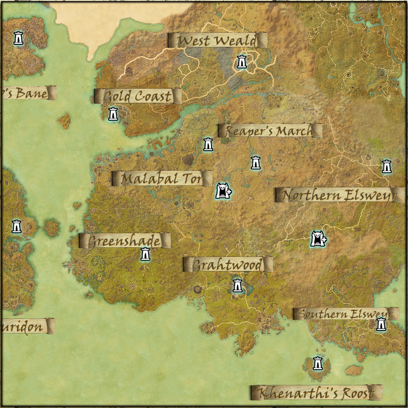 Highly Detailed World Map : Map, Coords, Compasses : Elder Scrolls ...