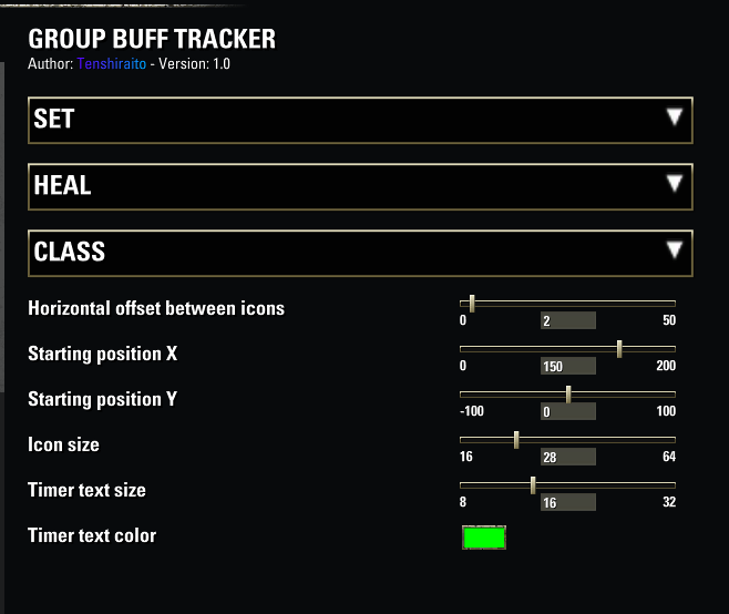 GroupBuffTracker : UI Media : Elder Scrolls Online AddOns