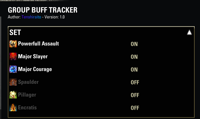 GroupBuffTracker : UI Media : Elder Scrolls Online AddOns