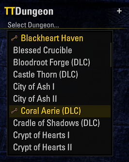 TTDungeon (ToolTip for Dungeons) : Raid Mods : Elder Scrolls Online AddOns