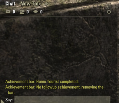 Achievement Bar : Character Advancement : Elder Scrolls Online AddOns