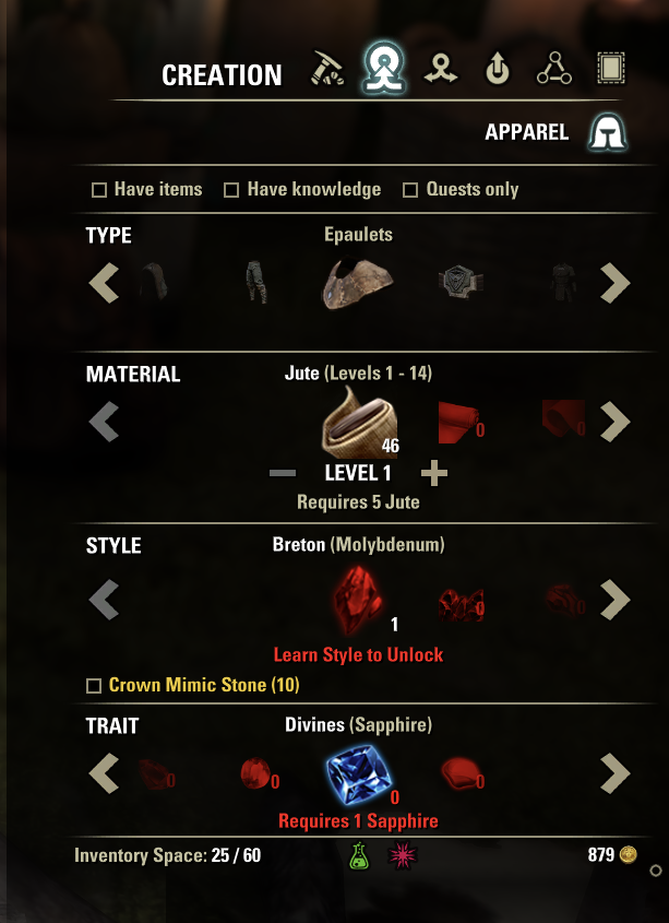 TraitCraft : TradeSkill Mods : Elder Scrolls Online AddOns